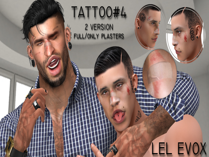 Second Life Marketplace Kokos Tattoo4 Lel Evox 4671